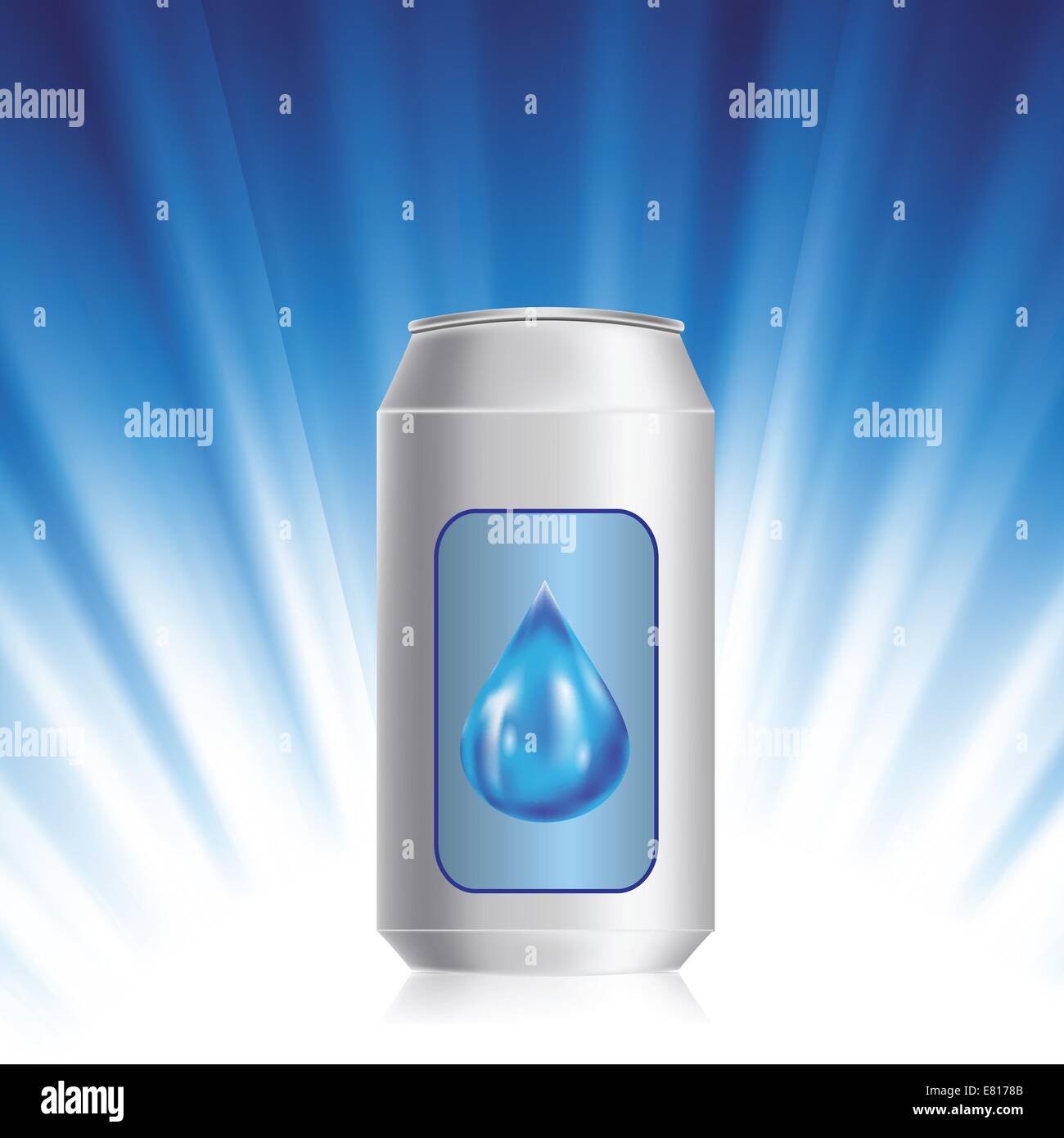 colorful illustration with drink can on a white background Stock Photo ...
