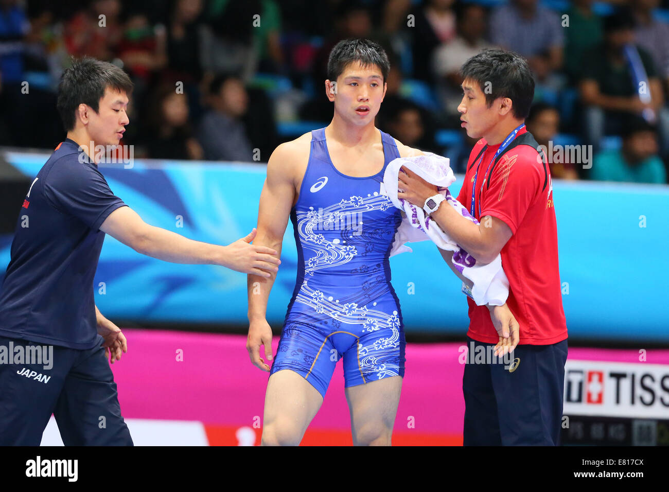 Incheon, South Korea. 28th Sep, 2014. Tomotsugu Ishida (JPN) Wrestling ...
