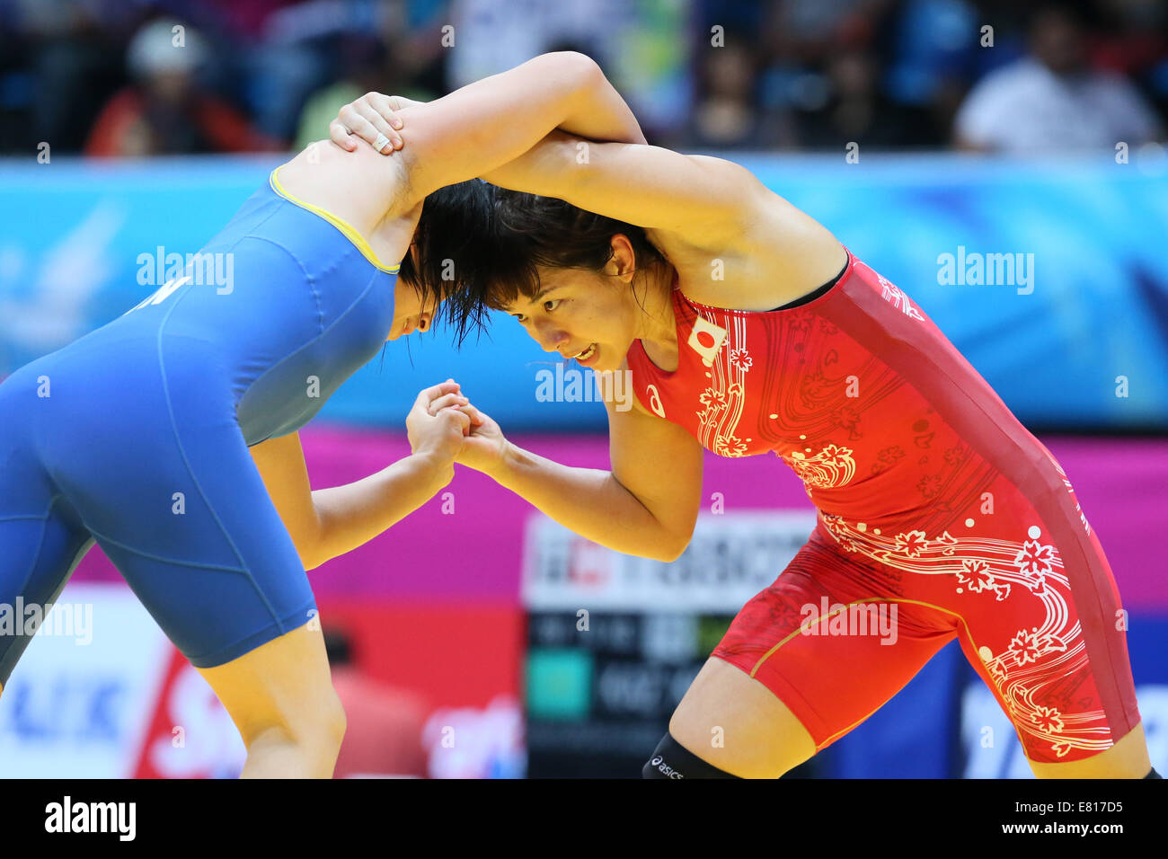 Incheon, South Korea. 28th Sep, 2014. Kyoko Hamaguchi (JPN) Wrestling ...