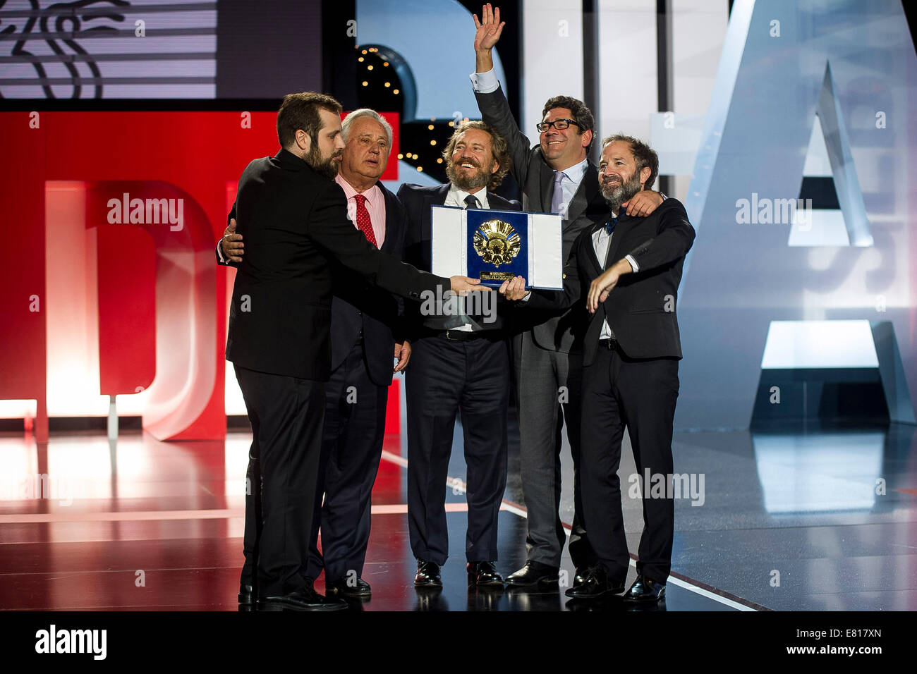 Producers of film 'Magical Girl' receive the Golden Shell (Concha de ...