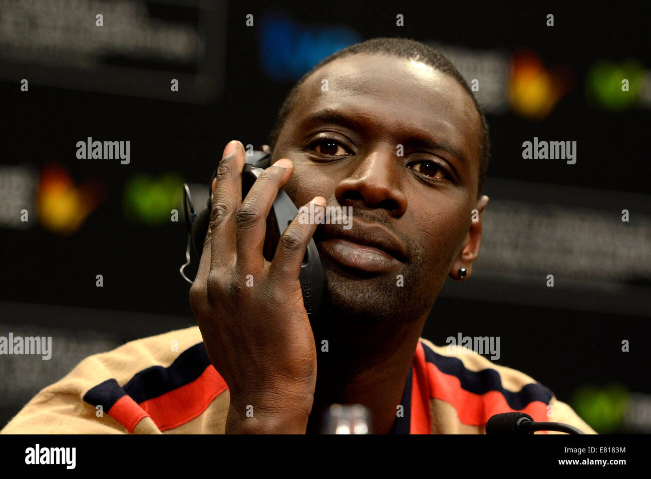 Omar Sy during the 'Samba' press conference at the 62nd San Sebastian ...