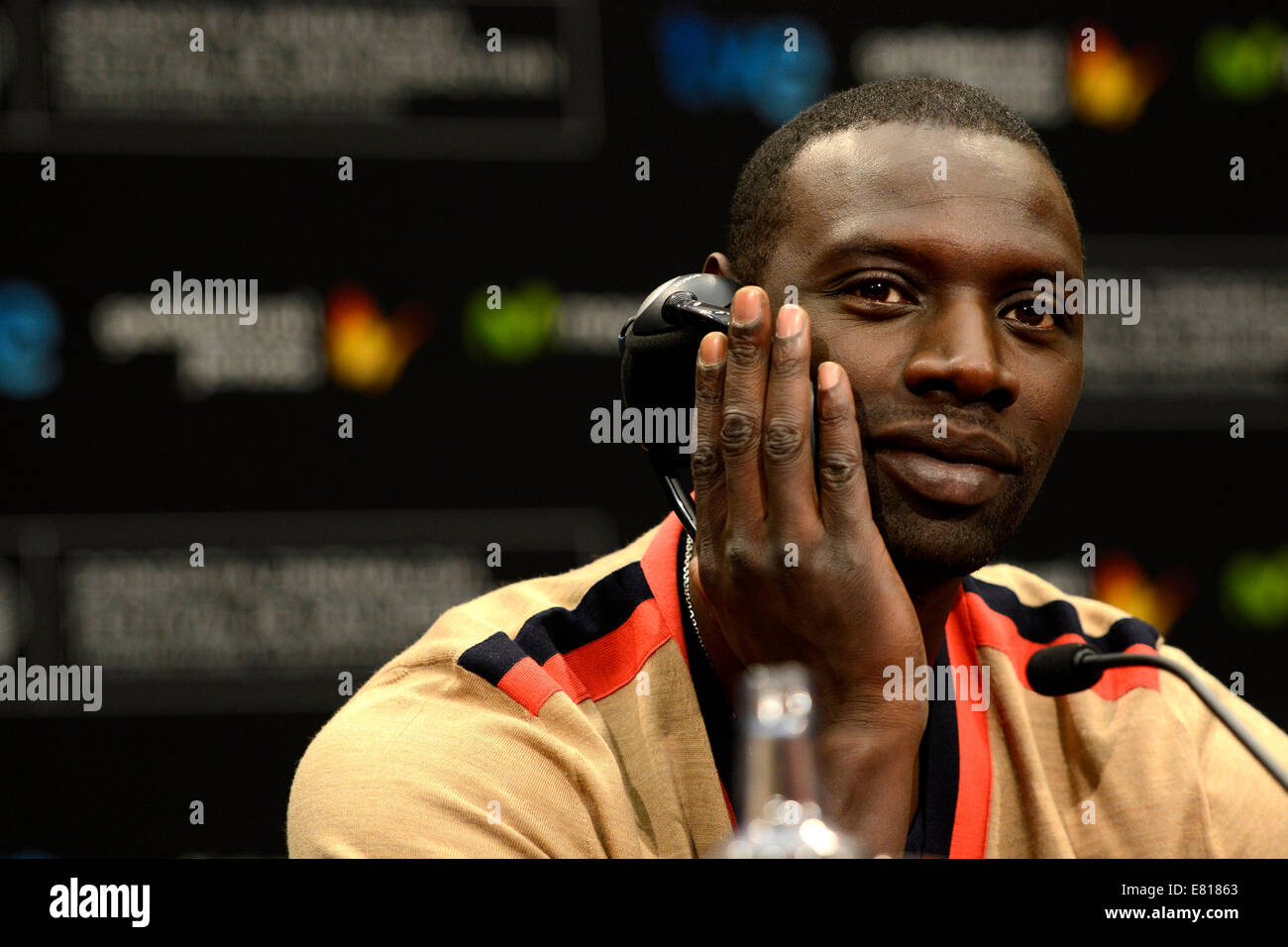 Omar Sy during the 'Samba' press conference at the 62nd San Sebastian ...