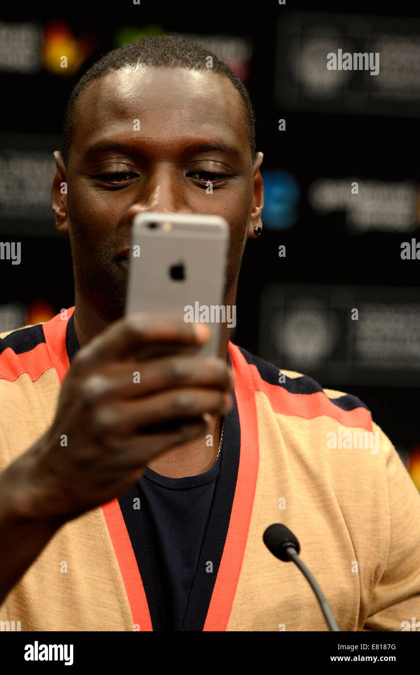 Omar Sy during the 'Samba' press conference at the 62nd San Sebastian ...