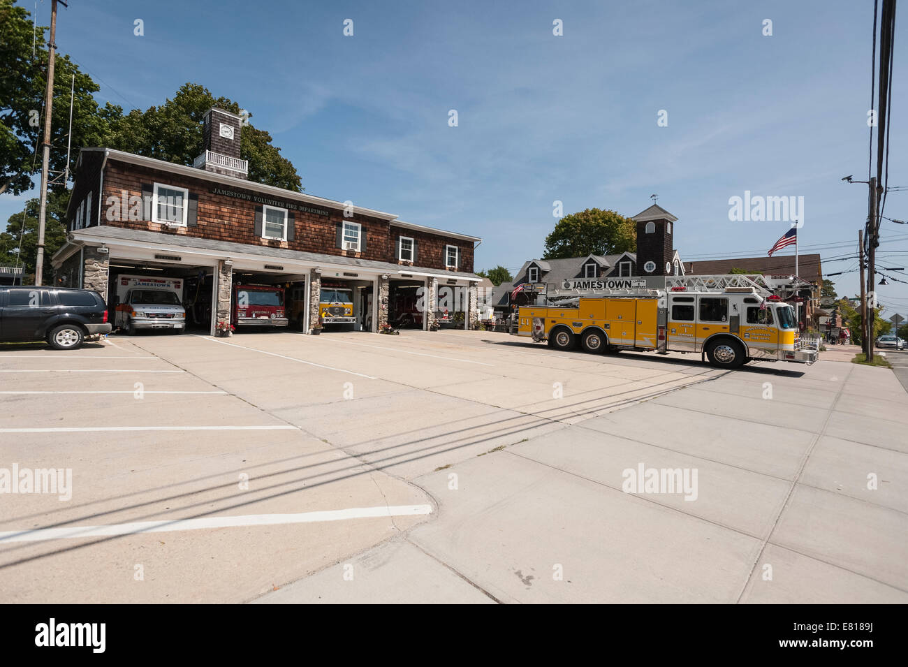 Jamestown, Rhode Island Fire Department Station and apparatus Stock ...