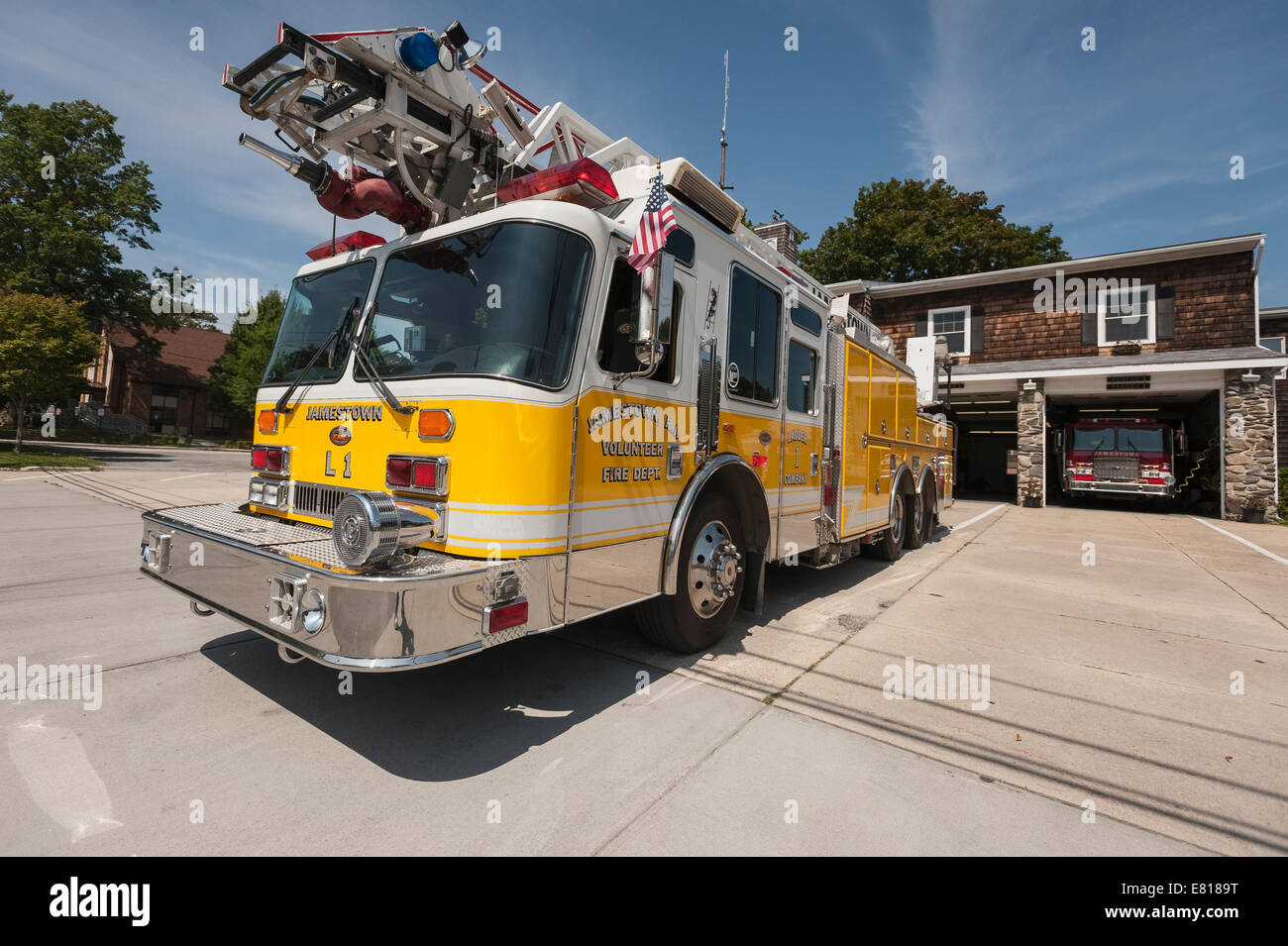 Jamestown, Rhode Island Fire Department Station and apparatus Stock ...
