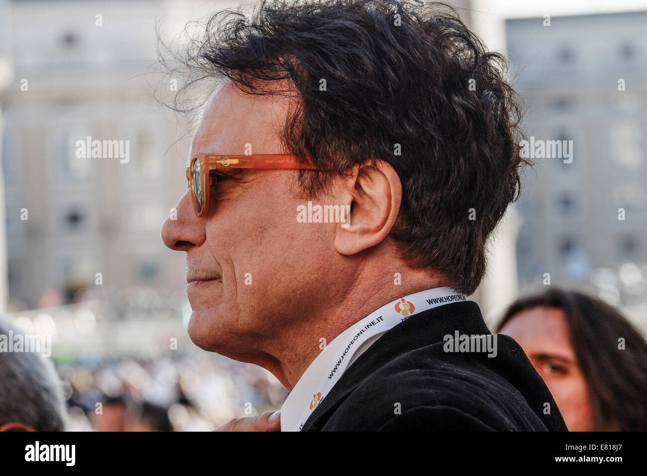 The Vatican. 28th Sep, 2014. Massimo Ranieri actor and singer - Pope ...