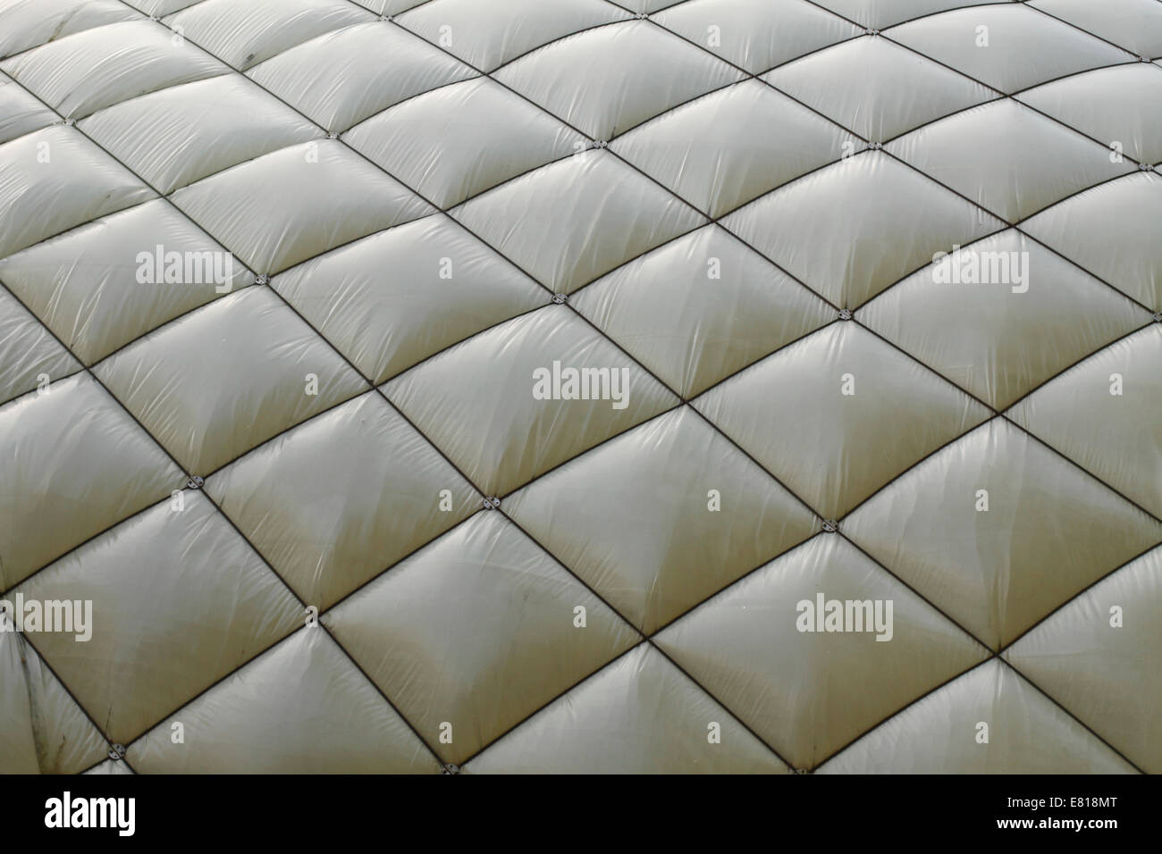 Detail of dome over soccer field Stock Photo - Alamy