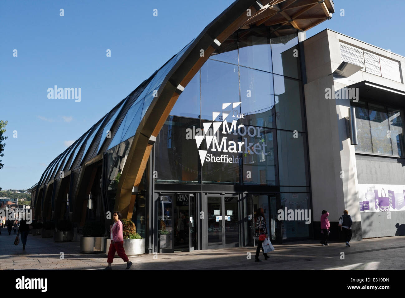 Entrance to the Moor Market, Sheffield Stock Photo - Alamy