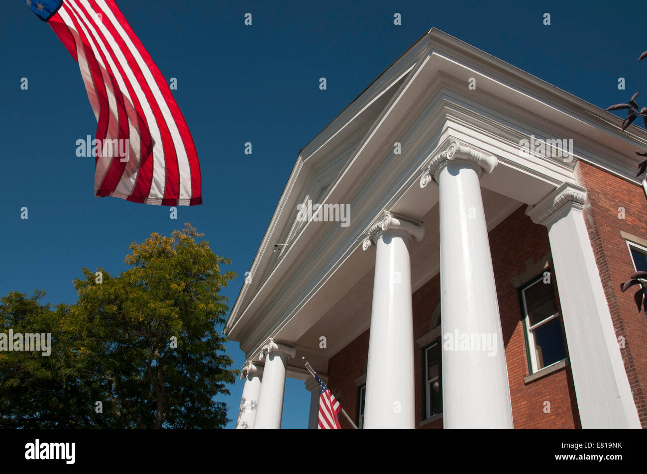 Stock Photo Geneseo NY USA Greek revival building Stock Photo - Alamy