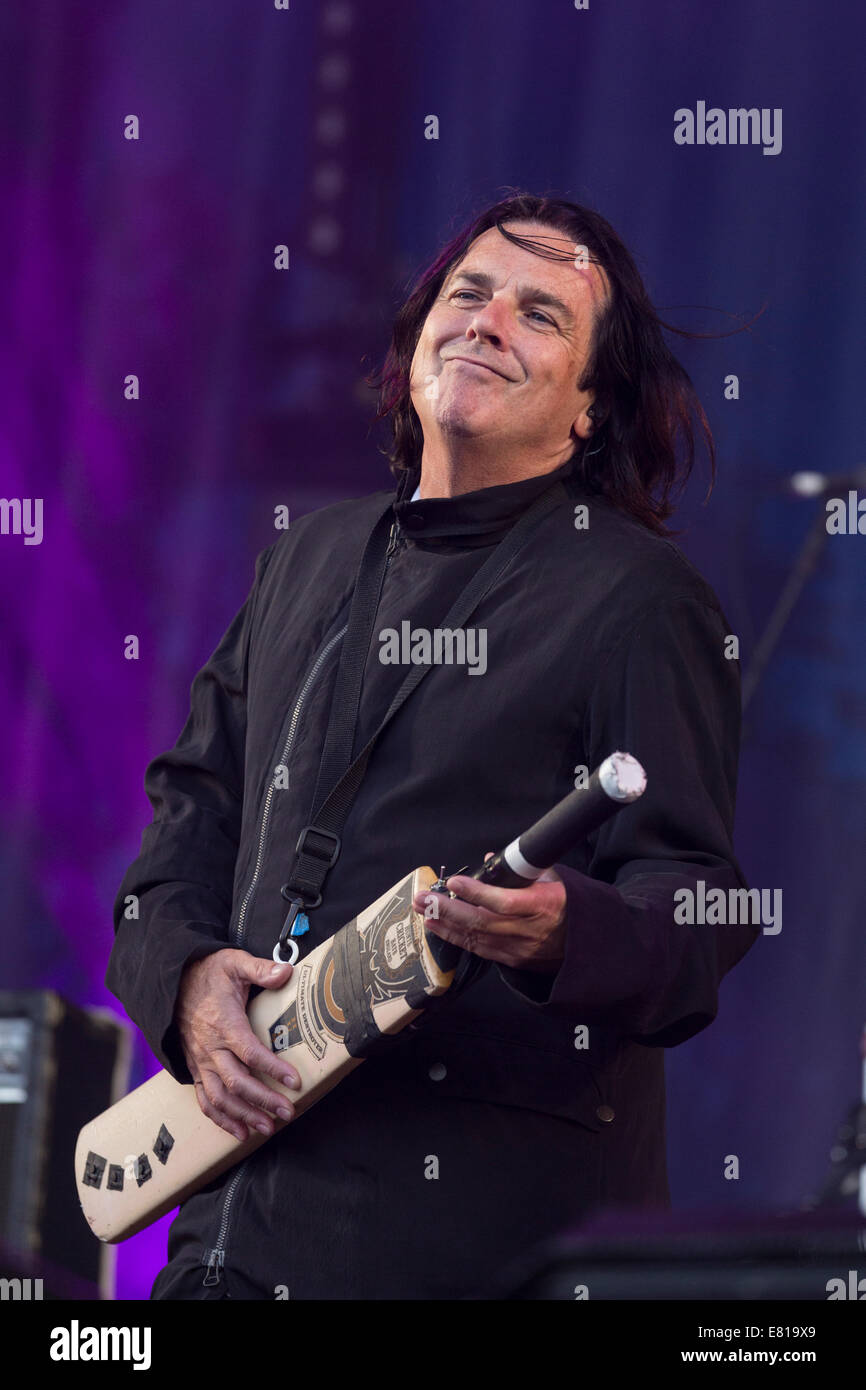 Steve 'H' Hogarth, lead singer of Marillion on stage at Fairport's ...