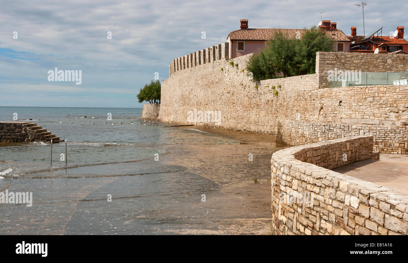 Ancient walls and waterfront. Novigrad, Croatia Stock Photo - Alamy