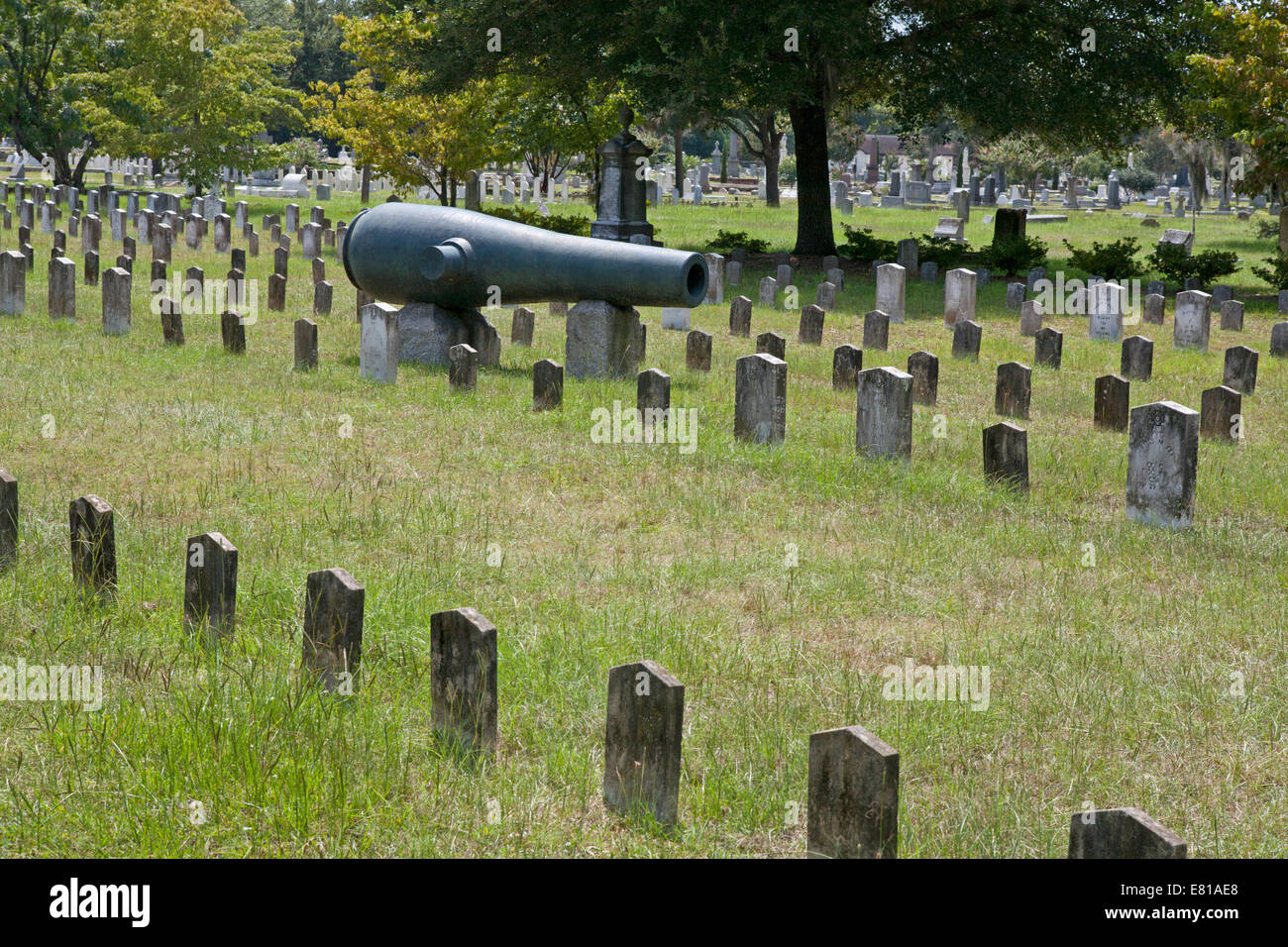 Graves of soldiers from the Confederate States army and navy, and ...