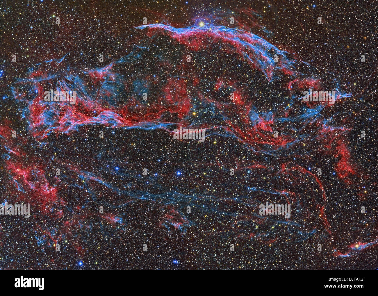 NGC 6960, The Western Veil Nebula Stock Photo - Alamy