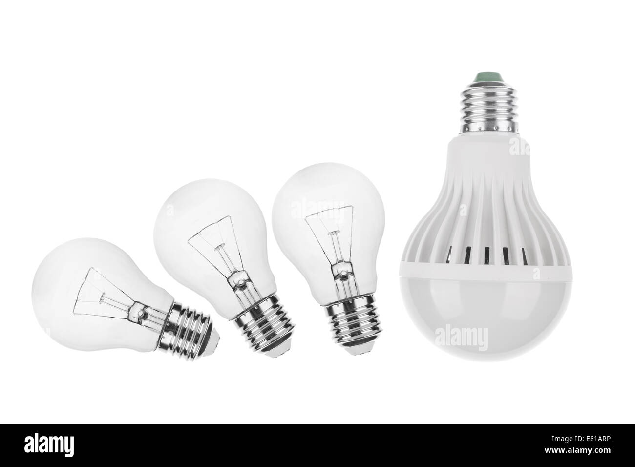 Evolution - LED Bulb, Fluorescent Bulb, Tungsten Bulb, Candle Concept ...