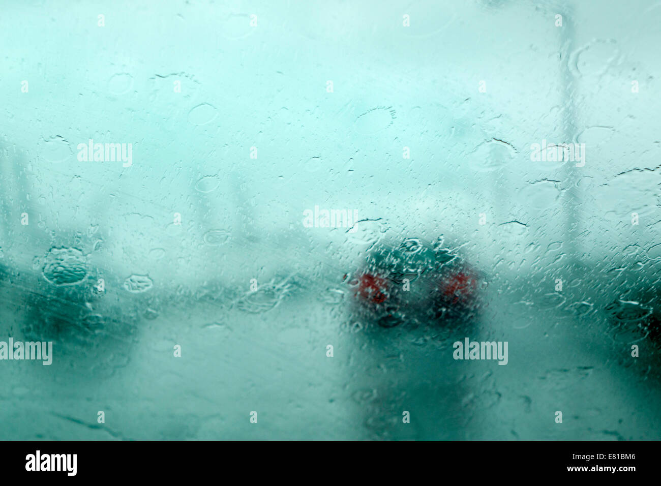 Miami Beach Florida,windshield,raining,view,vision,blurred,driving ...