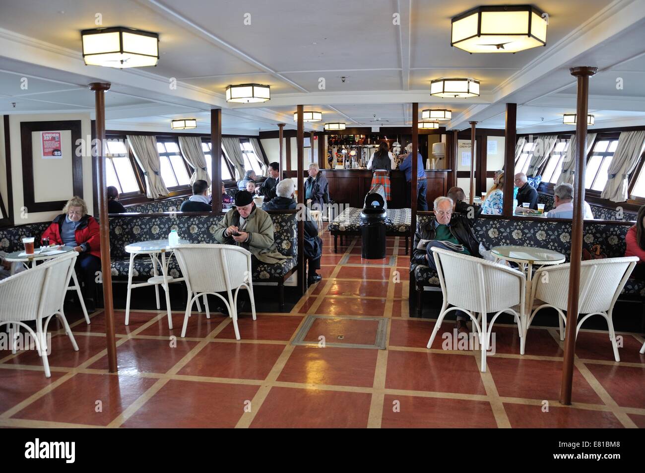 Below deck on the paddle steamer Waverley Stock Photo - Alamy
