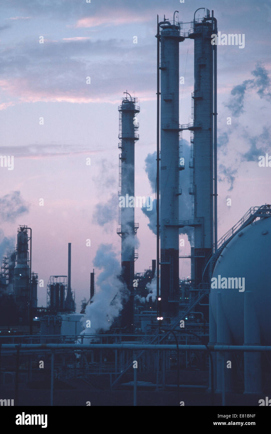 Oil Refinery Exxon (first in the world) New Jersey Stock Photo - Alamy