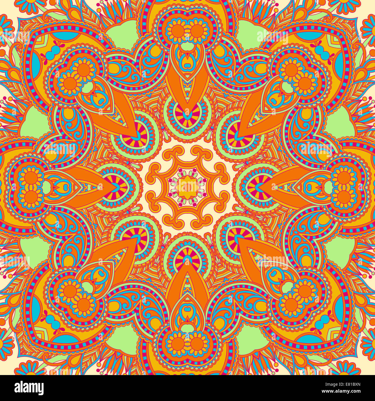 original retro paisley seamless pattern Stock Photo - Alamy
