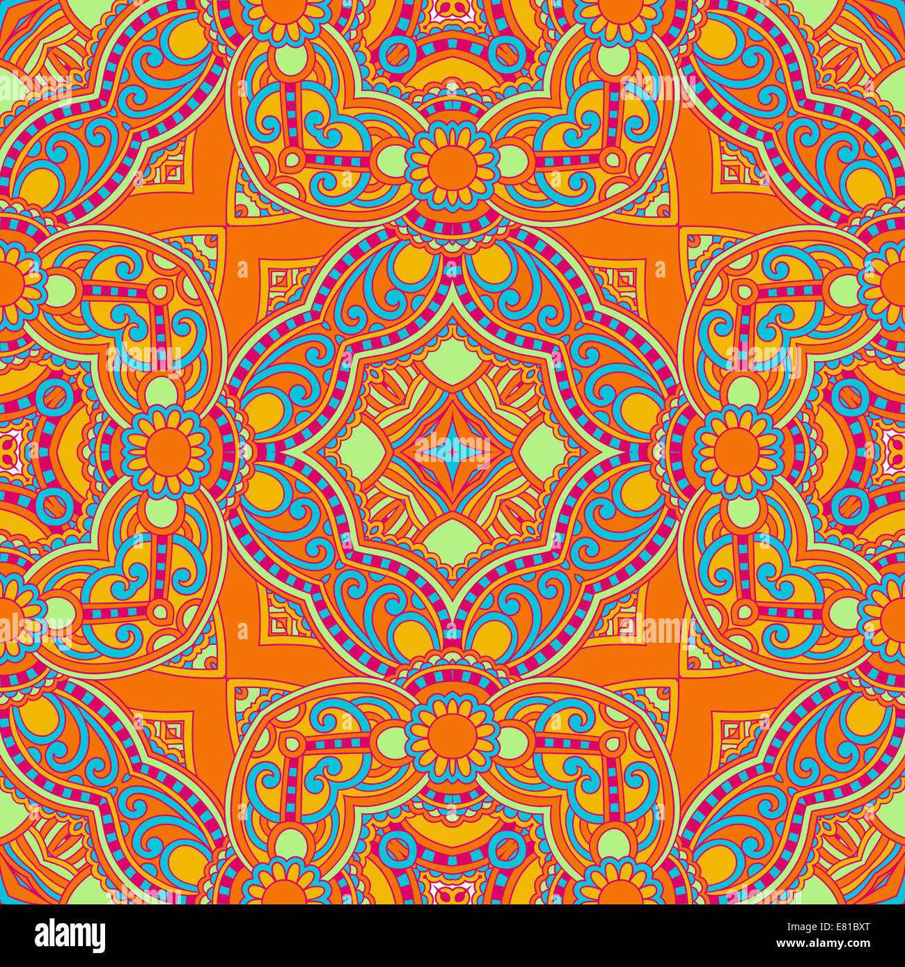 original retro paisley seamless pattern Stock Photo - Alamy