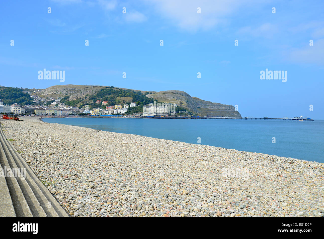 Pebbles beach wales llandudno hi-res stock photography and images - Alamy