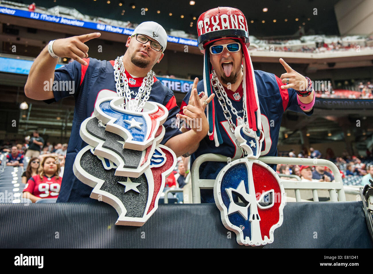 Houston, Texas, USA. 28th Sep, 2014. Houston Texans fans prior to an ...