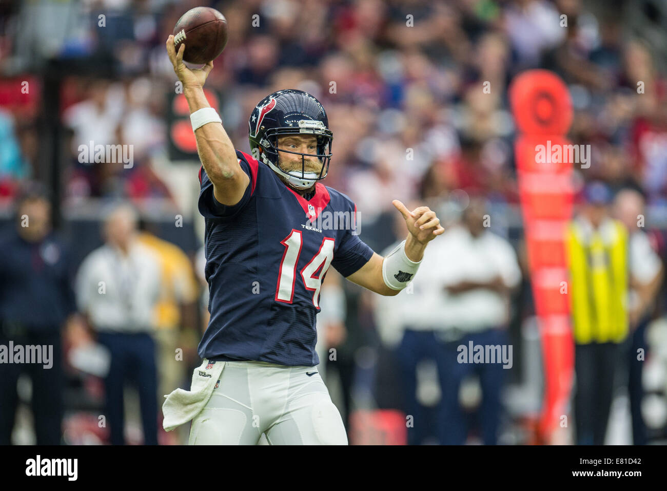 Houston, Texas, USA. 28th Sep, 2014. Houston Texans quarterback Ryan ...