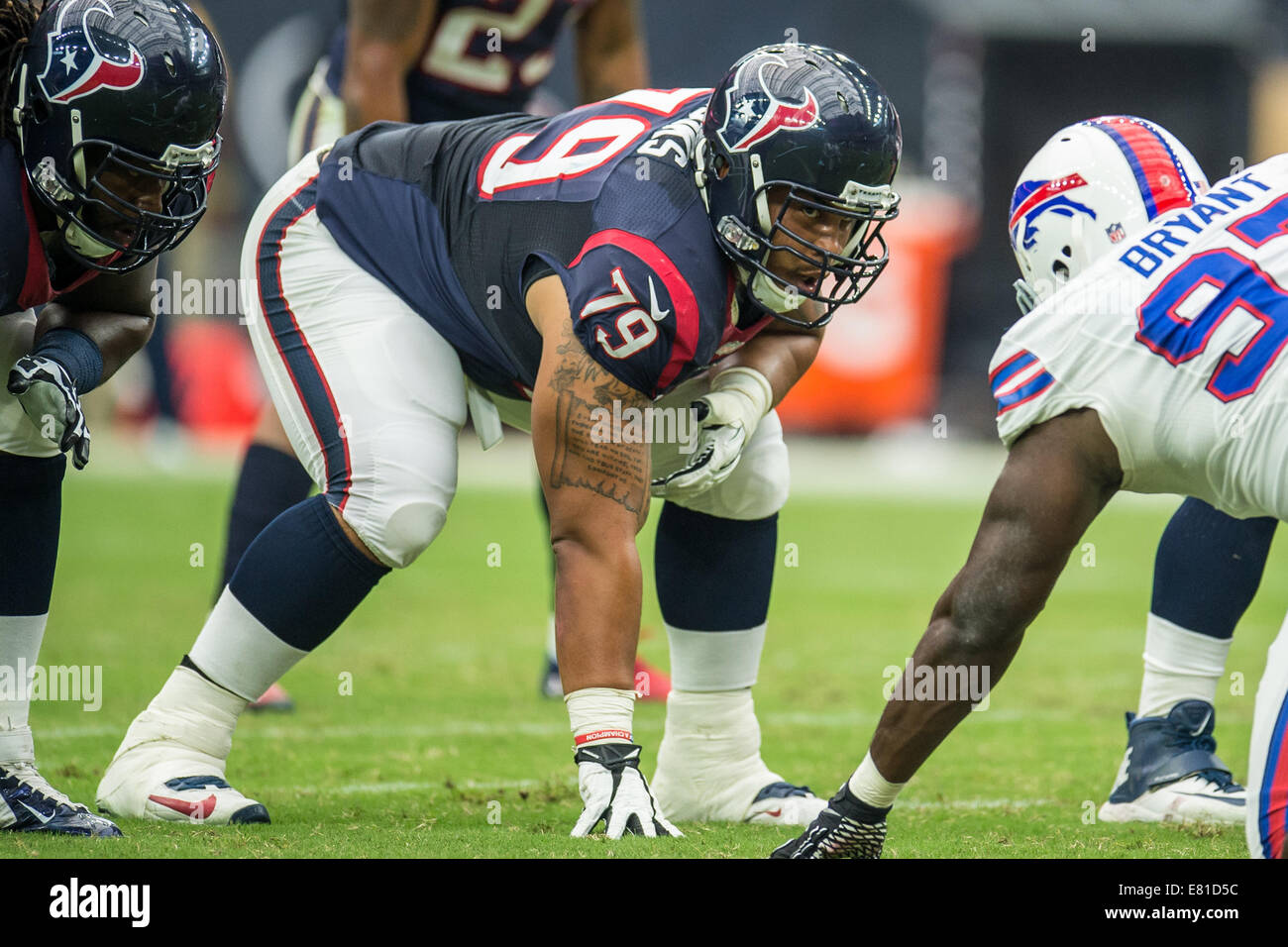Houston, Texas, USA. 28th Sep, 2014. Houston Texans guard Brandon ...