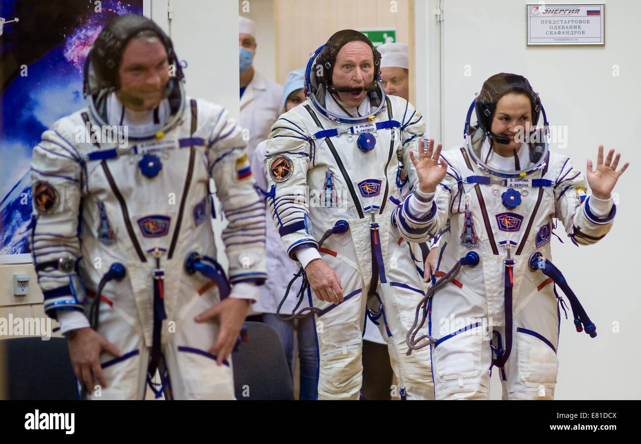 International Space Station Expedition 41 crew members Barry Wilmore of ...