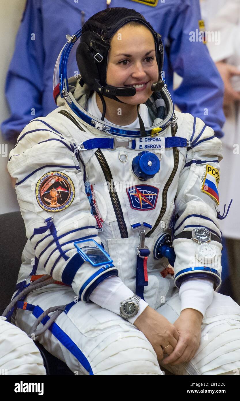 International Space Station Expedition 41 cosmonaut Elena Serova of the ...