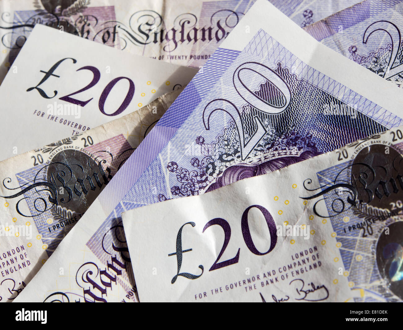 Twenty pounds note hi-res stock photography and images - Alamy