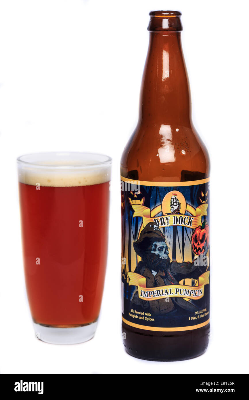 Dry Dock Imperial Pumpkin Ale Stock Photo - Alamy