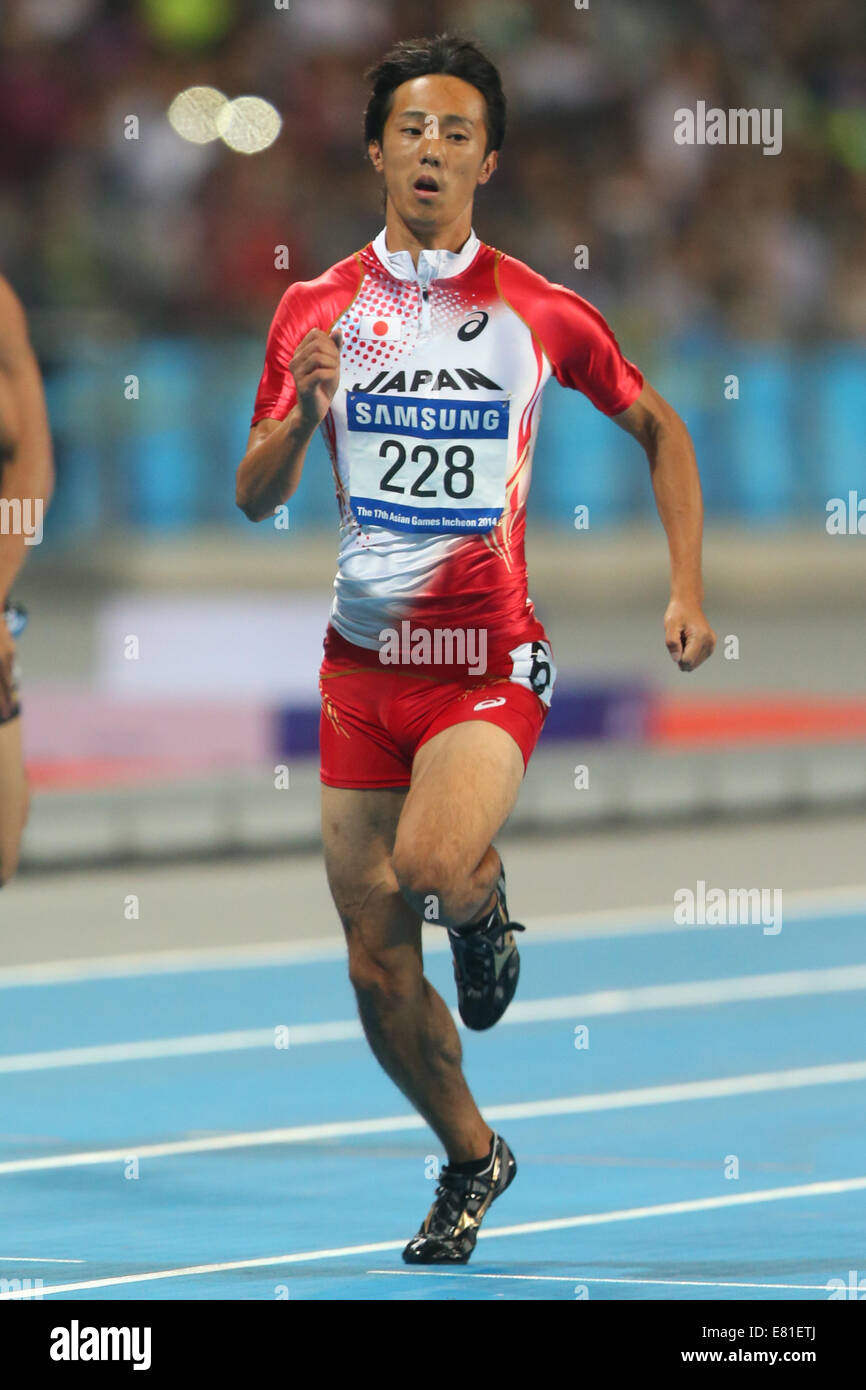 Incheon, South Korea. 28th Sep, 2014. Kei Takase (JPN) Athletics : Men's 100m Semifinal at ...