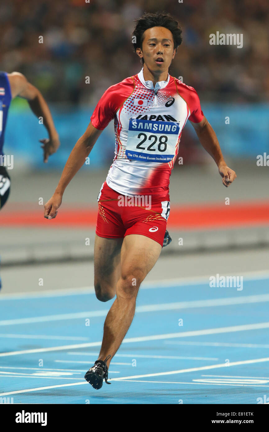 Incheon, South Korea. 28th Sep, 2014. Kei Takase (JPN) Athletics : Men's 100m Semifinal at ...