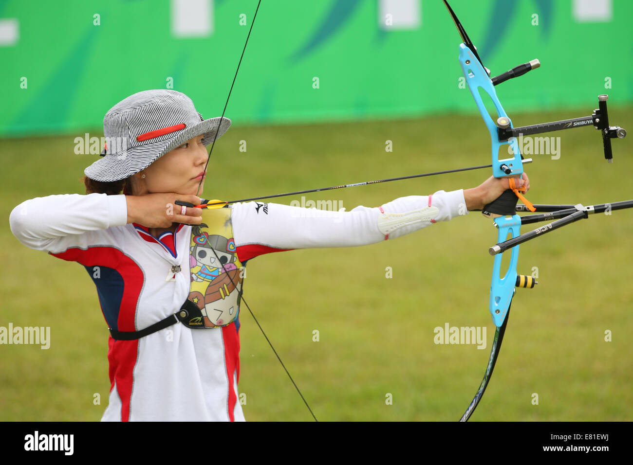 Incheon, South Korea. 28th Sep, 2014. Ren Hayakawa (JPN) Archery ...