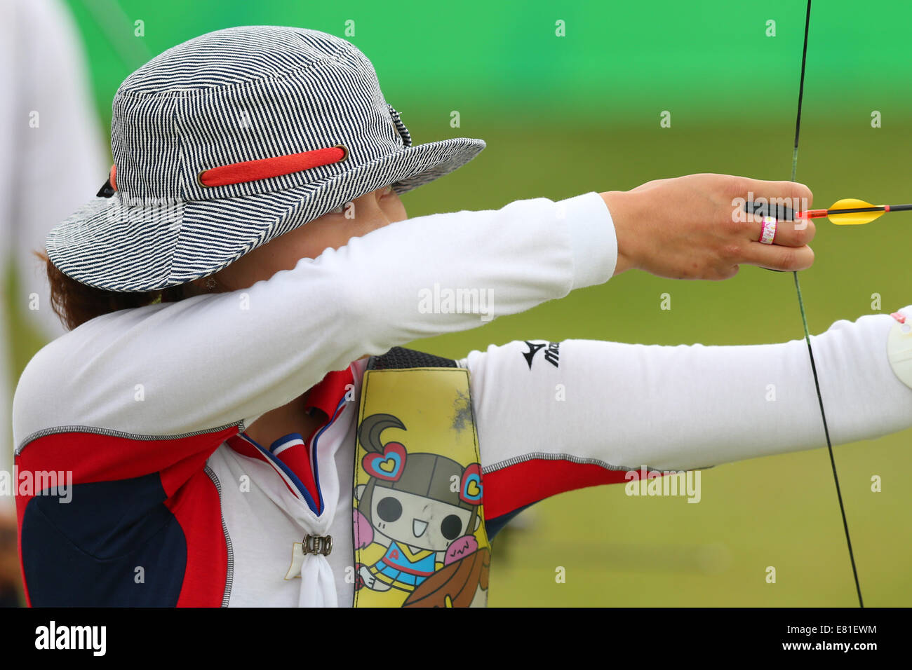 Incheon, South Korea. 28th Sep, 2014. Ren Hayakawa (JPN) Archery ...
