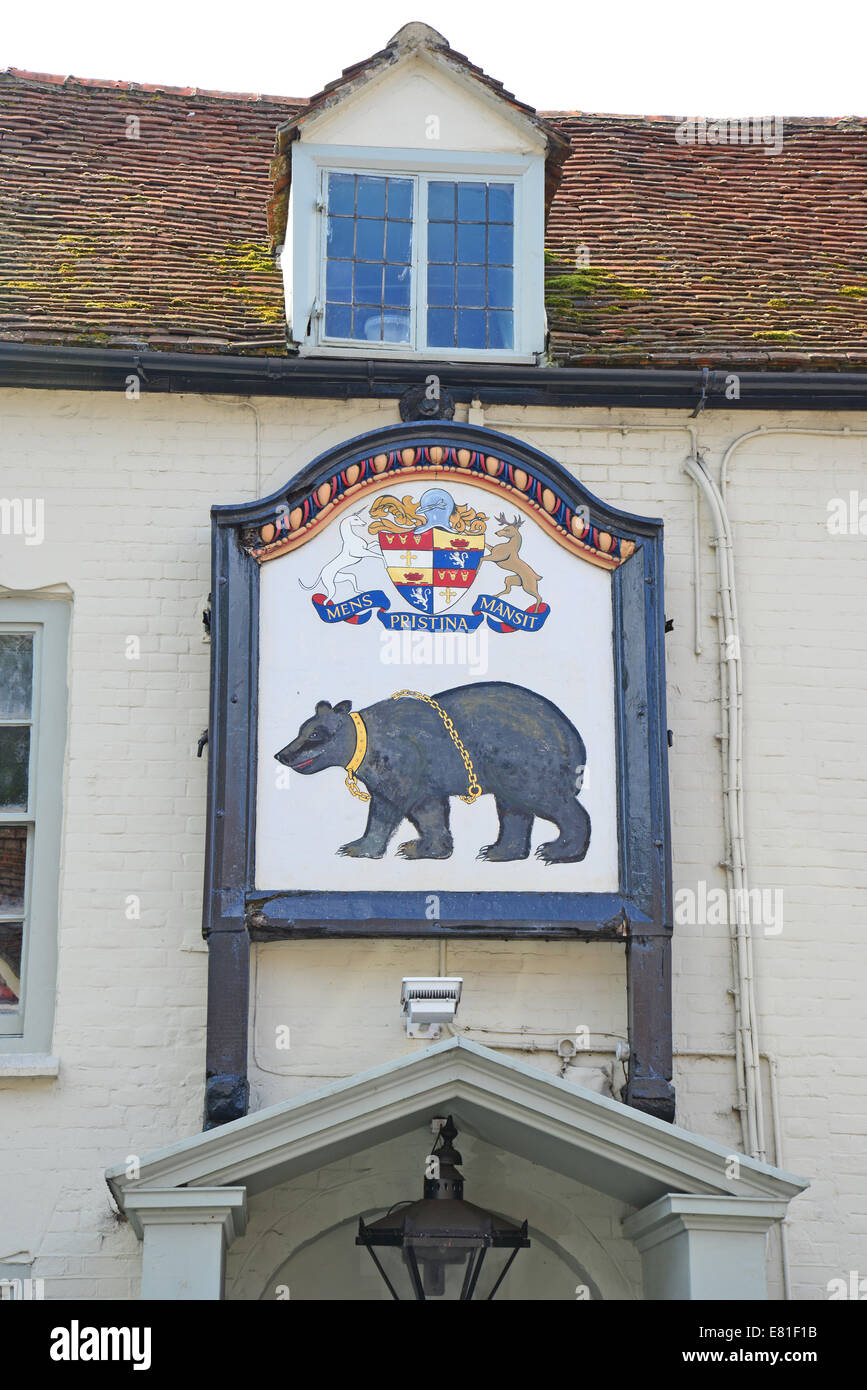 18th century The Bear Hotel sign, Charnham Street, Hungerford ...