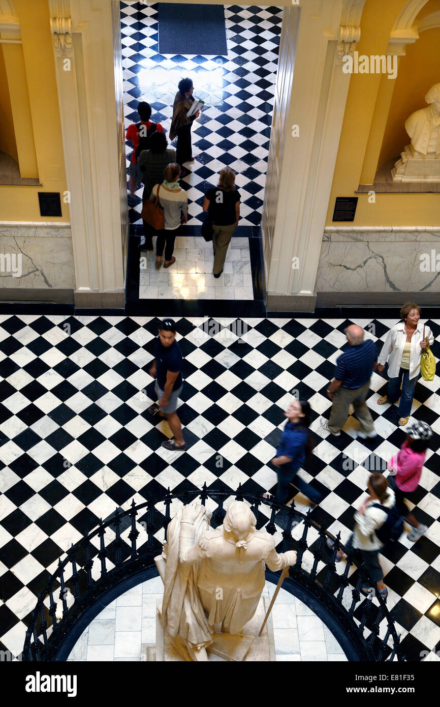 Richmond Virginia VA. Statue of George Washington inside the Virginia ...