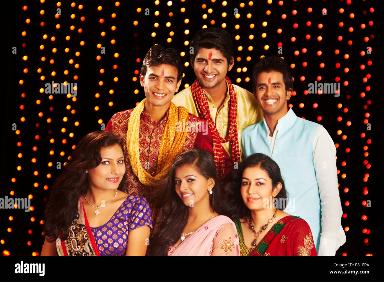 indian friends diwali Festival Stock Photo - Alamy