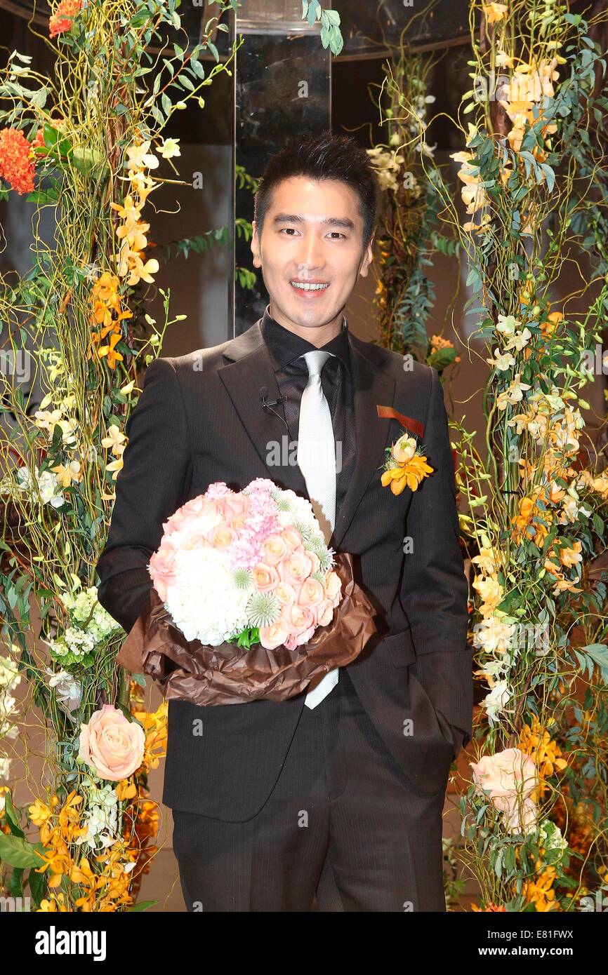 Taipei. 28th Sep, 2014. Mark Zhao attends the Dew Superior promotion ...