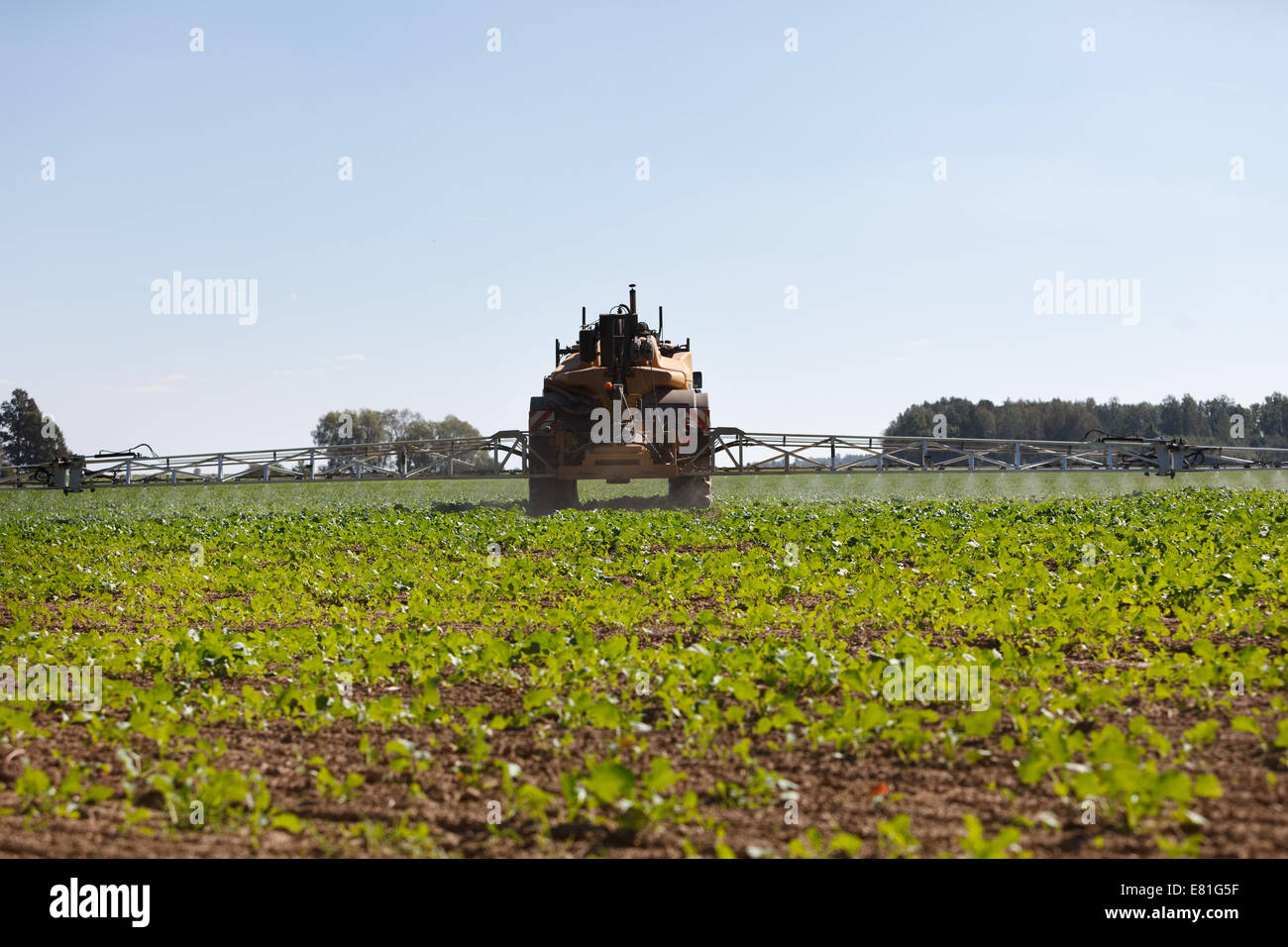 Tractor pesticide fungicide insecticide sprayer Stock Photo - Alamy