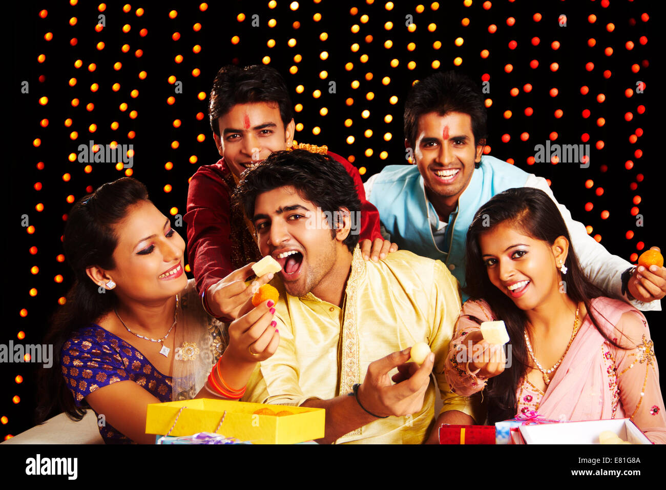 Indian sweets box hi-res stock photography and images - Alamy