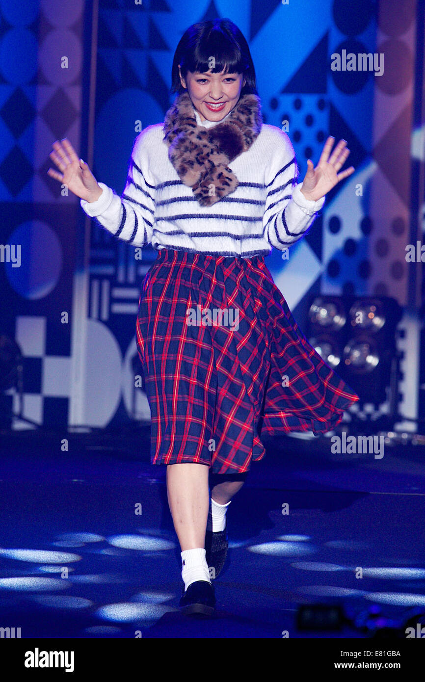 Natsuko Kondo, September 28, 2014, Tokyo, Japan : Model Natsuko Kondo wearing fashion brand "mer ...