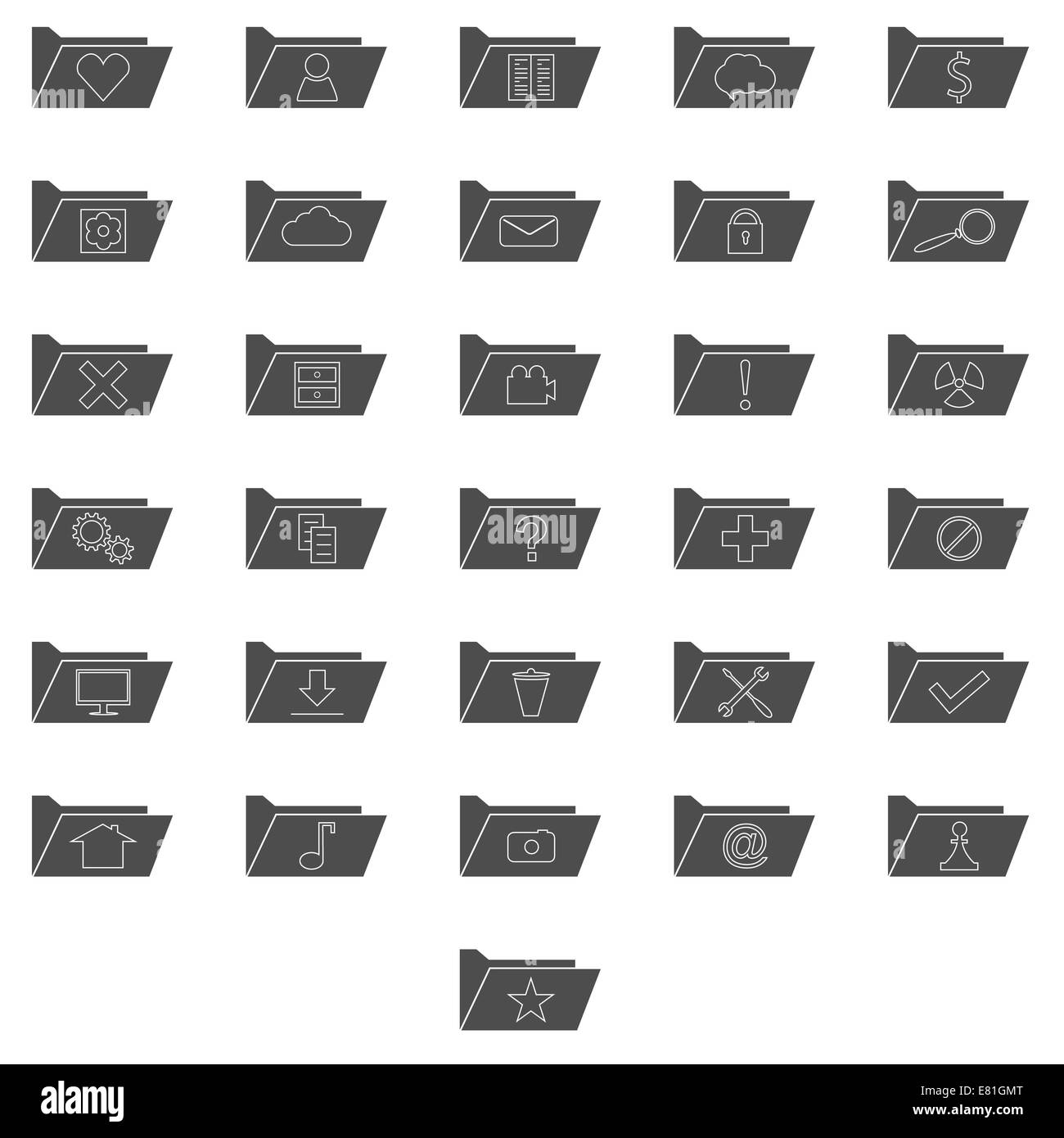 Document folders Black and White Stock Photos & Images - Alamy