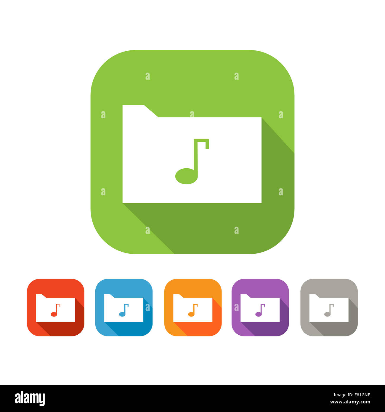 Music folder sign Cut Out Stock Images & Pictures - Alamy