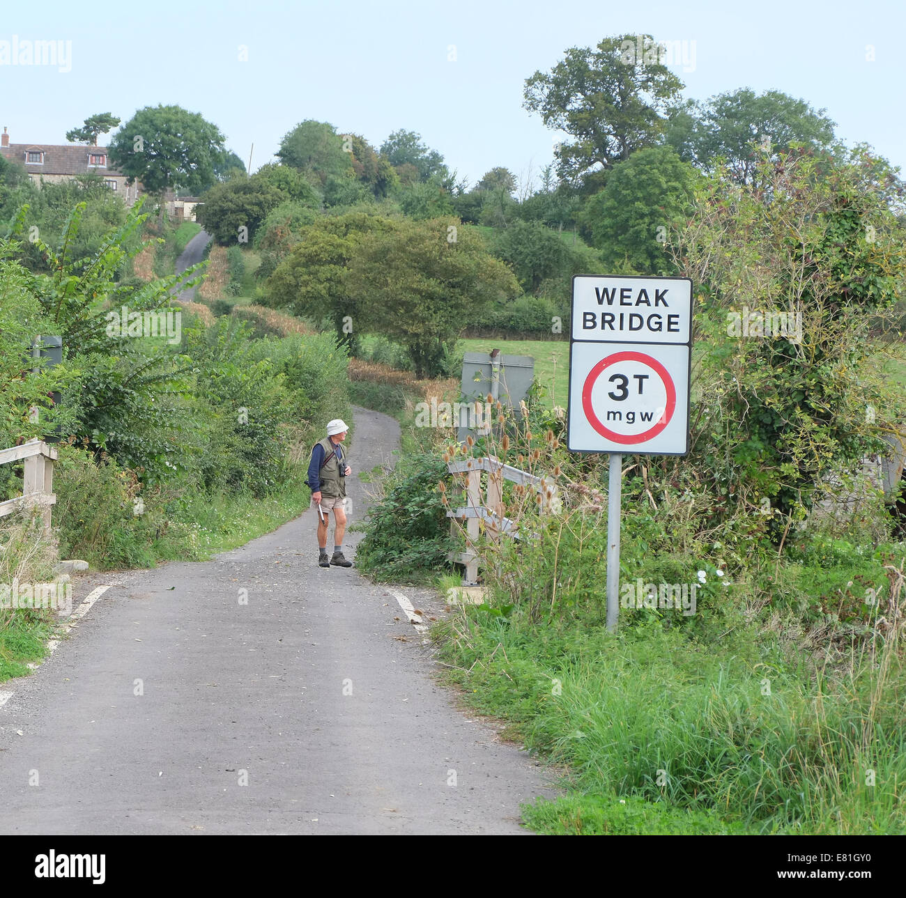 Back lane in Somerset, England, UK GB, A very rural location. 7th ...