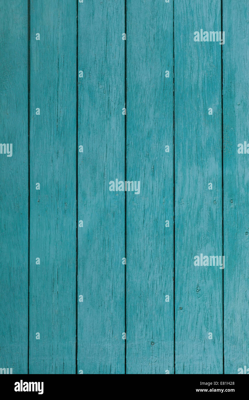 texture of the old blue wooden fence Stock Photo - Alamy