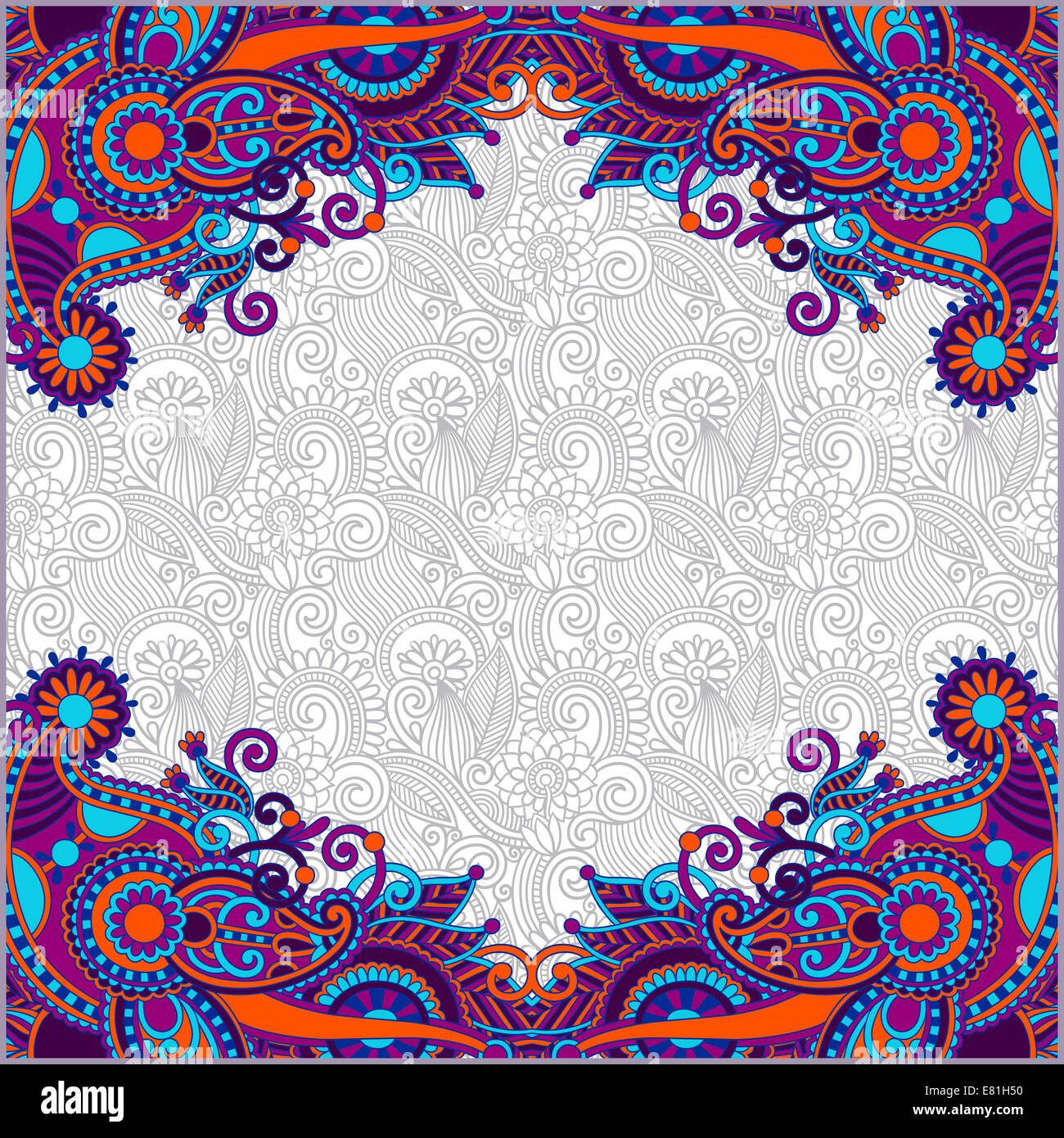 floral vintage frame Stock Photo - Alamy