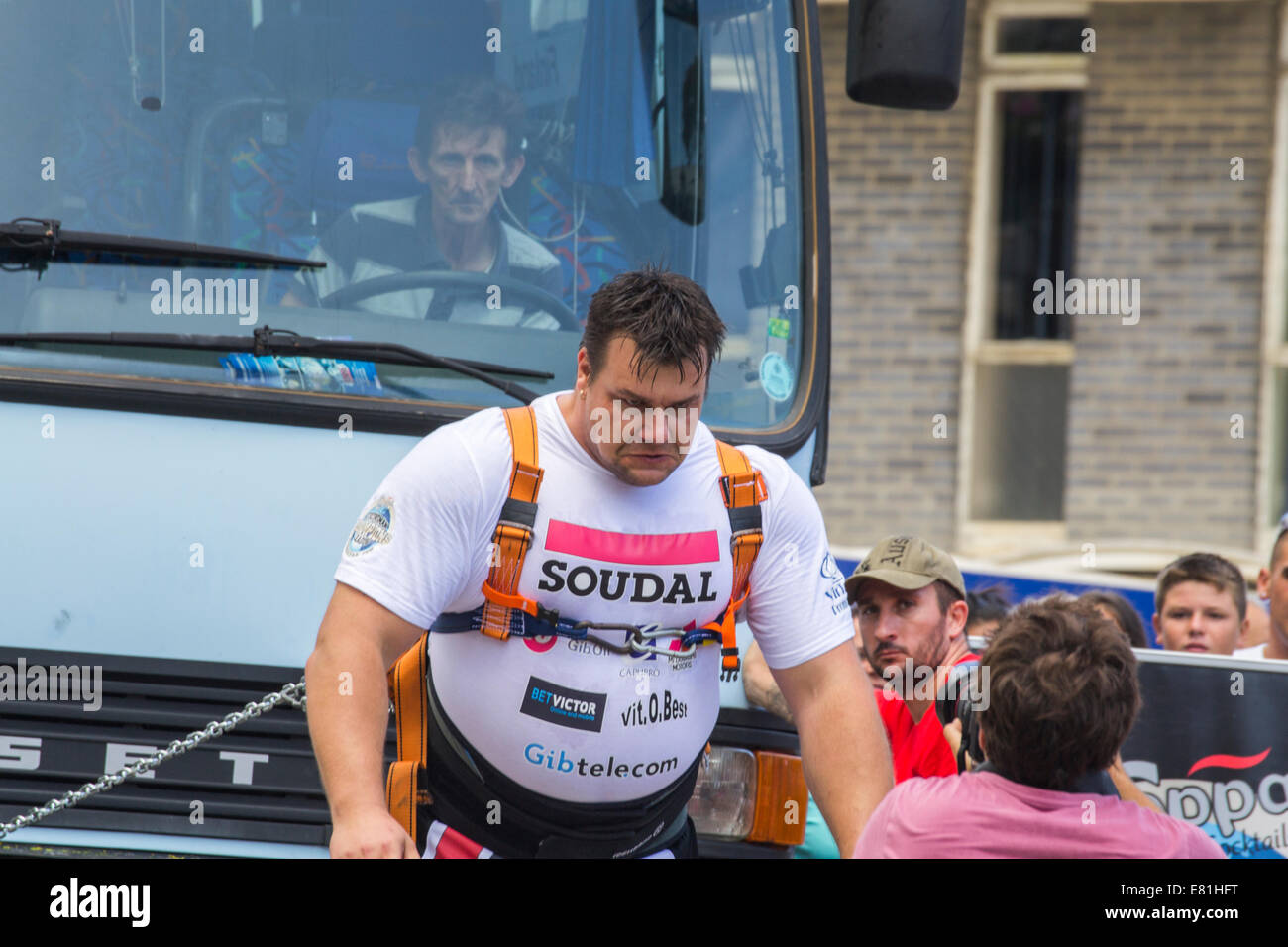 International Strongman competition in Gibraltar Stock Photo - Alamy