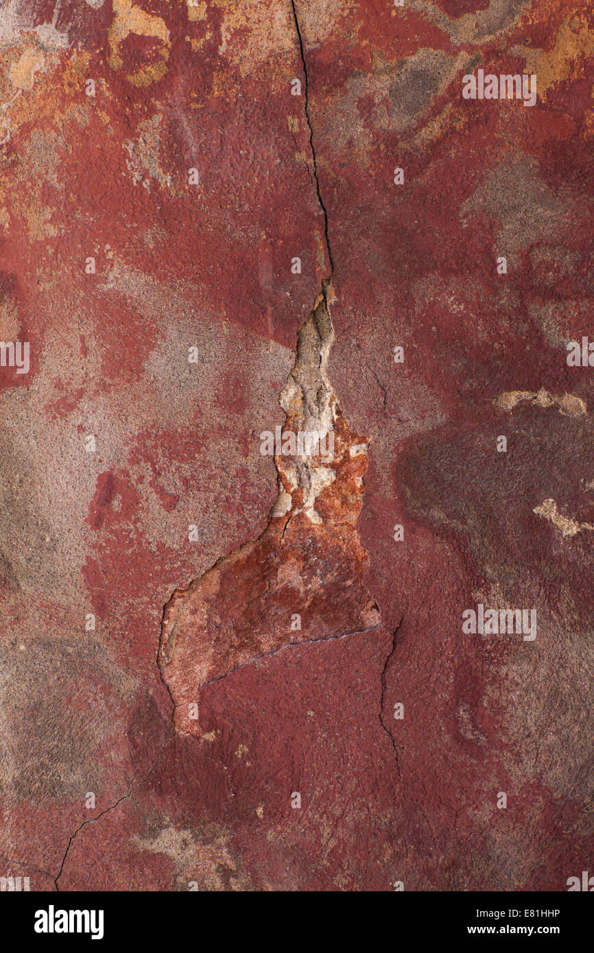 aged wall texture decorative plaster flaking traces of mold and crack ...