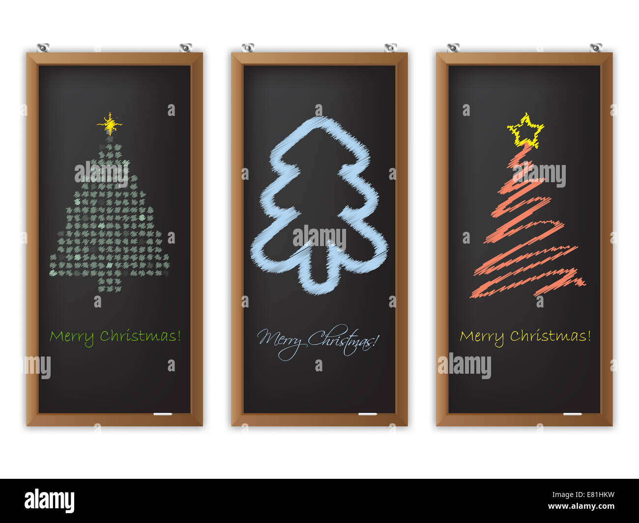 Christmas shapes set Cut Out Stock Images & Pictures - Alamy